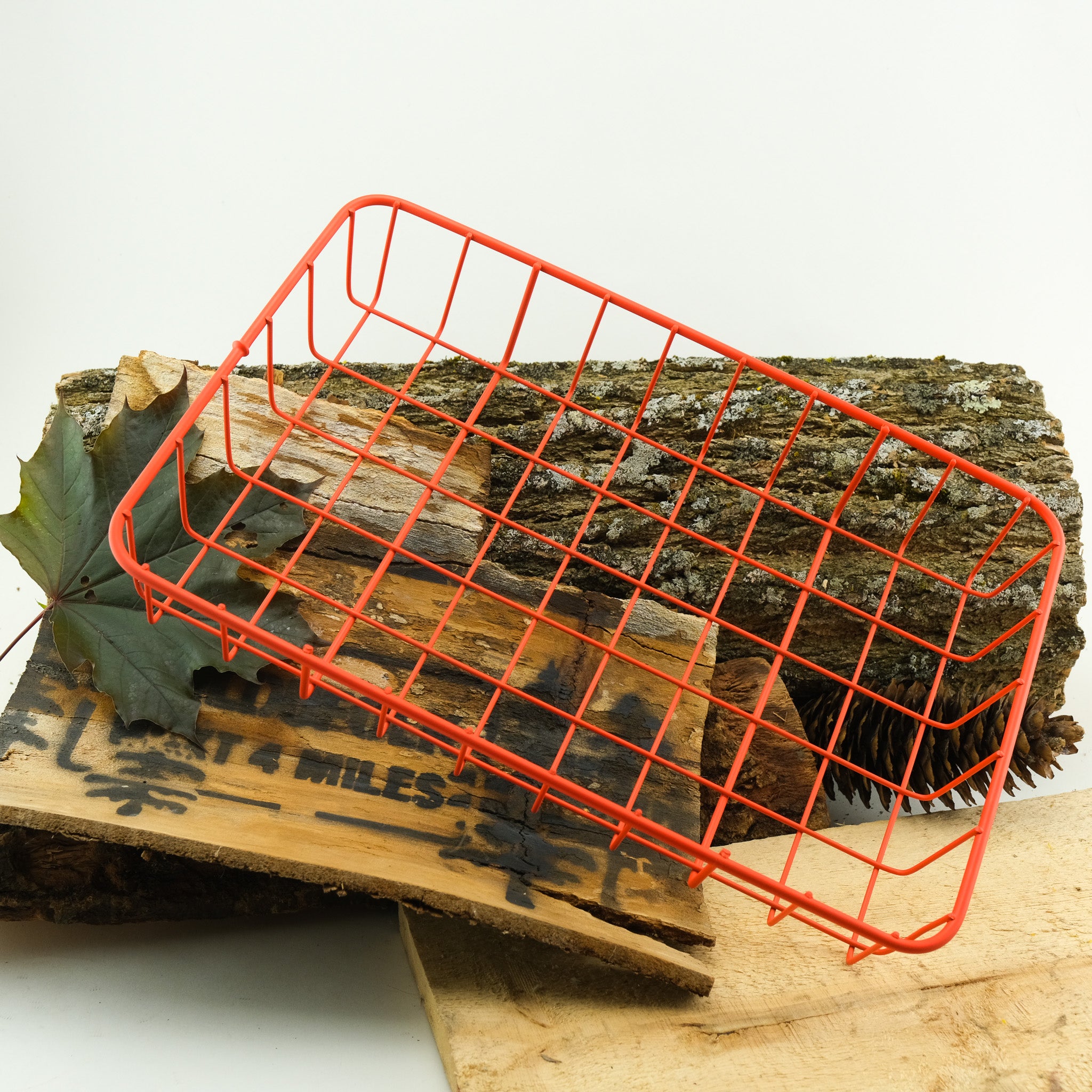 Wald MEDIUM 137 Half Racer Baskets: Analog Cerakote (Orange)