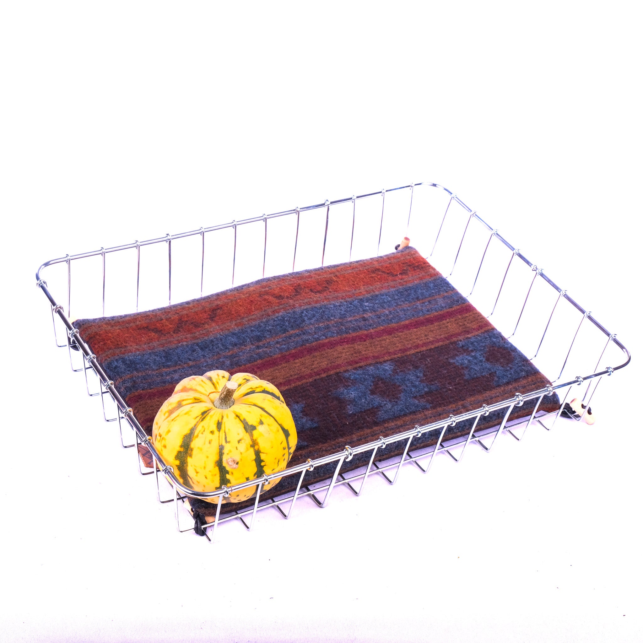 Fifth Season Canvas: Pat Mat for Wald LARGE 139 baskets ( Brown, Blue,